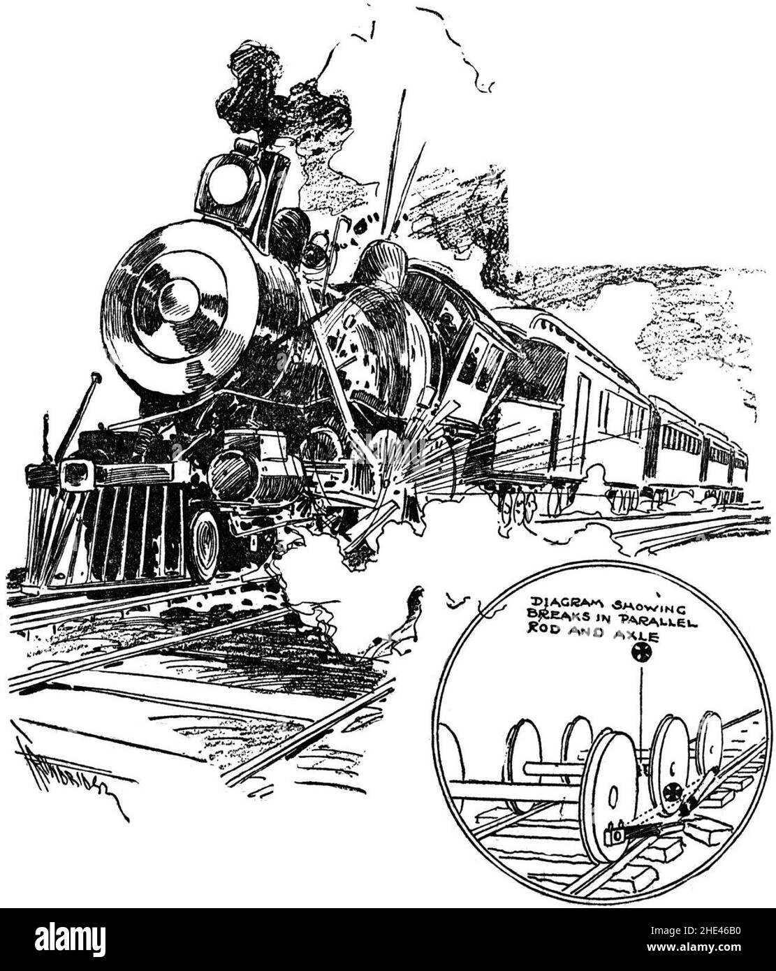 Royal Blue Line Flyer locomotive No. 384 by John William Trowbridge ...