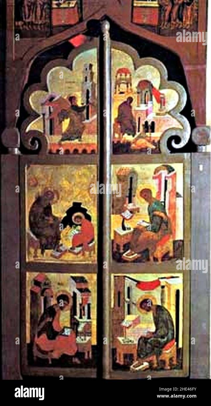 Royal doors in Church of the Deposition of the Robe Moscow Stock Photo ...