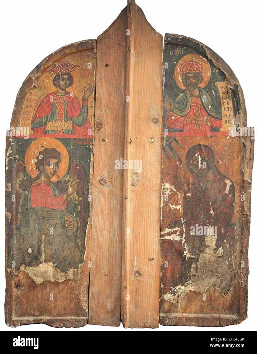 Royal Doors in Saint Athanasius Church in Bogomila, 16th Century Stock ...