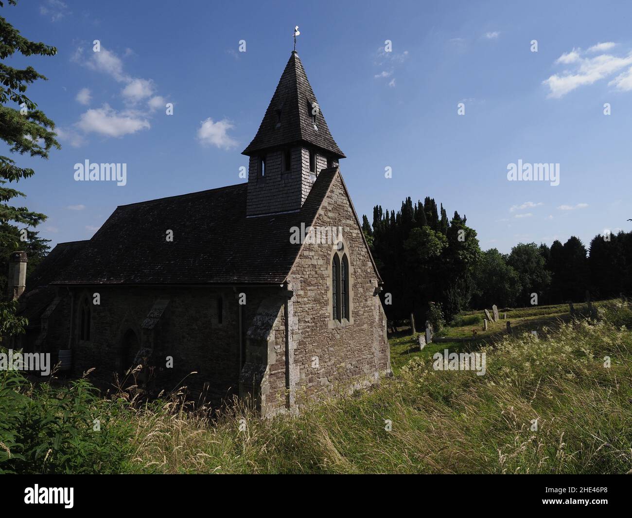 St James Church at Testone Delamere, Herefordshire stands within an ...