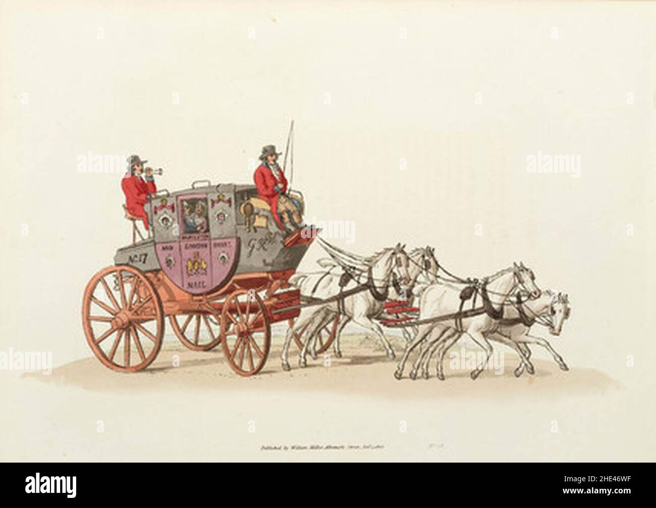 Royal Mail stagecoach, 1805 Stock Photo - Alamy