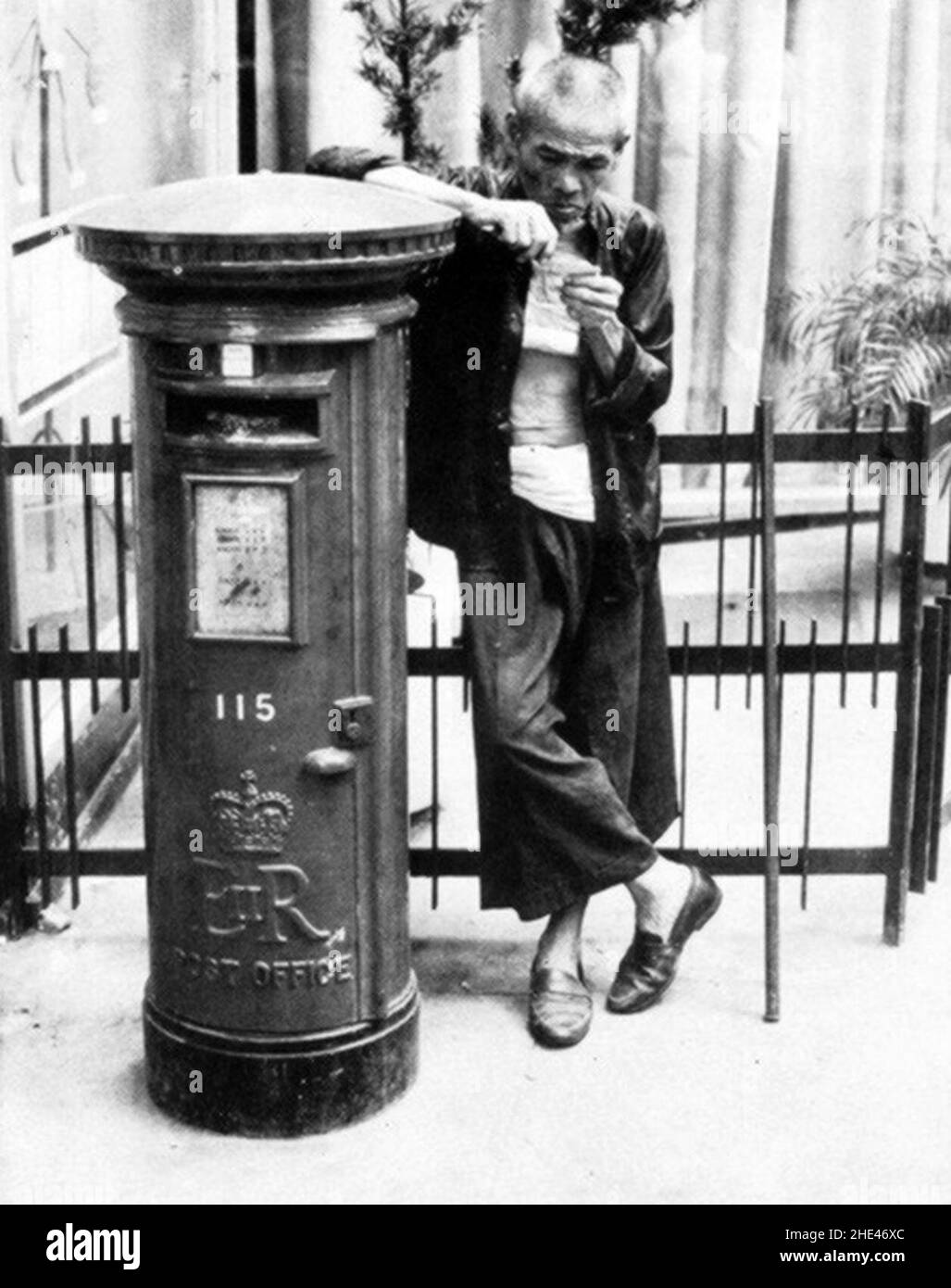 Hong kong post it Black and White Stock Photos & Images - Alamy