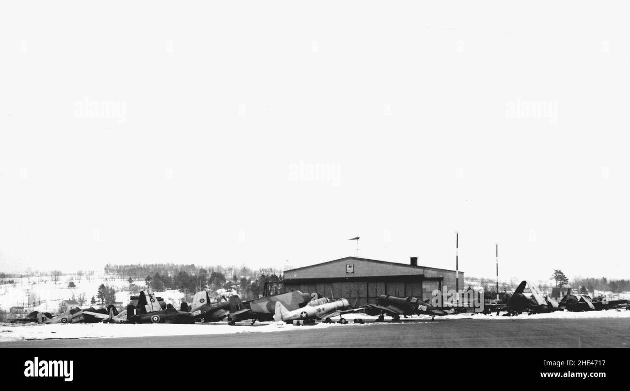 Royal Navy aircraft at NAS Brunswick in 1944 Stock Photo - Alamy