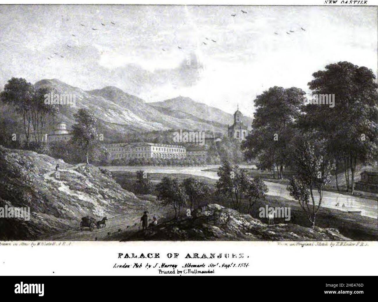 Royal Palace of Aranjuez 1824 Edward Hawke Locker Stock Photo - Alamy