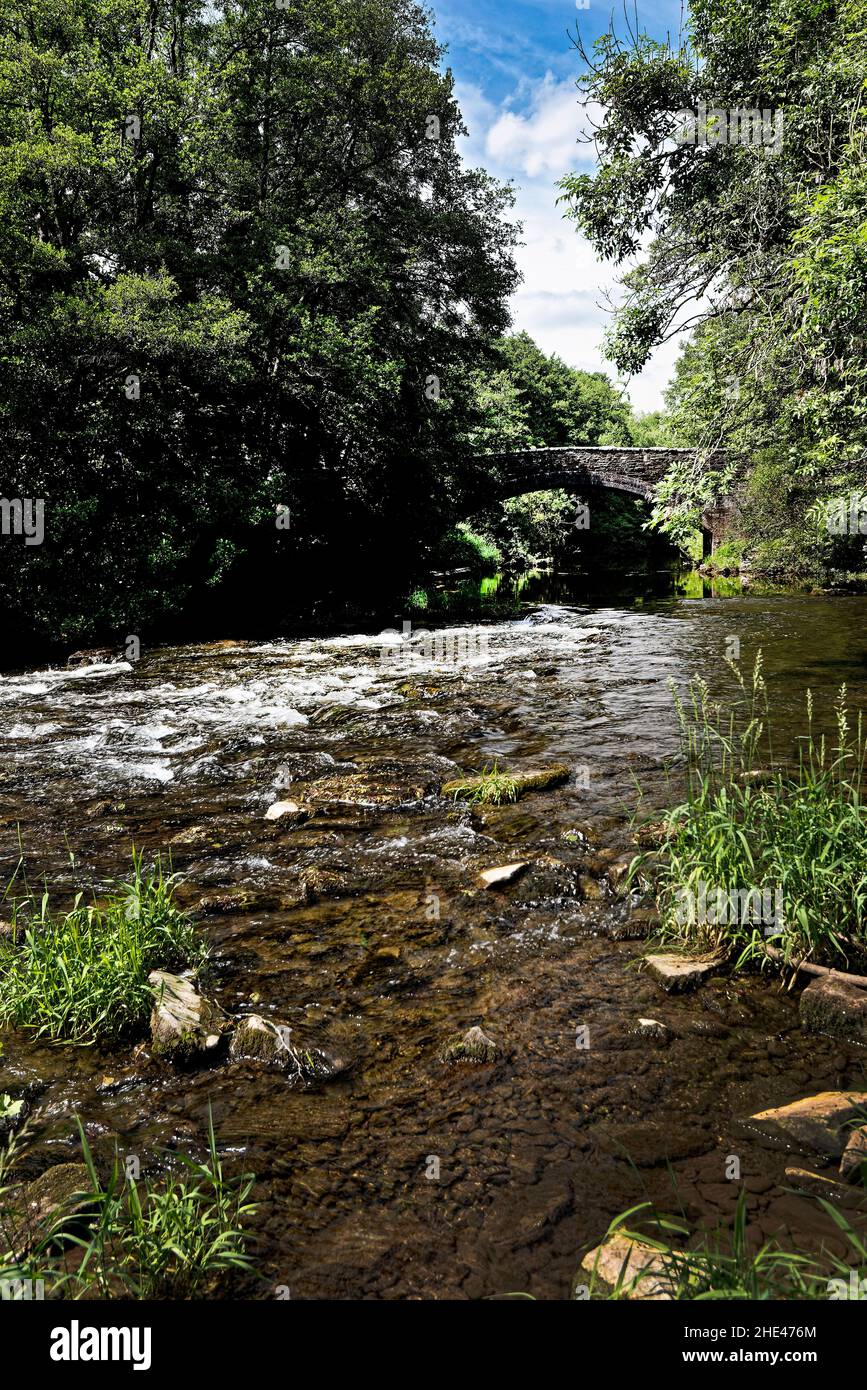 The Tregate Bridge crosses the River Monnow upstream of Monmouth Stock ...