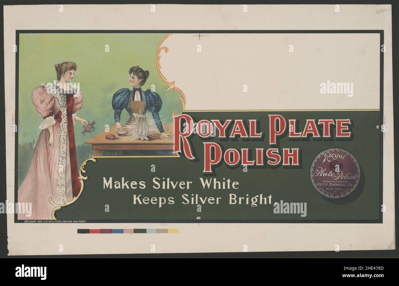 Royal plate polish. Makes silver white, keeps silver bright Stock Photo ...
