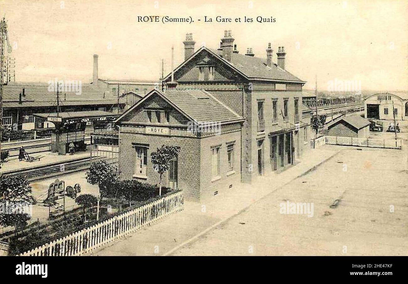 Roye (80), la nouvelle gare 3 Stock Photo - Alamy