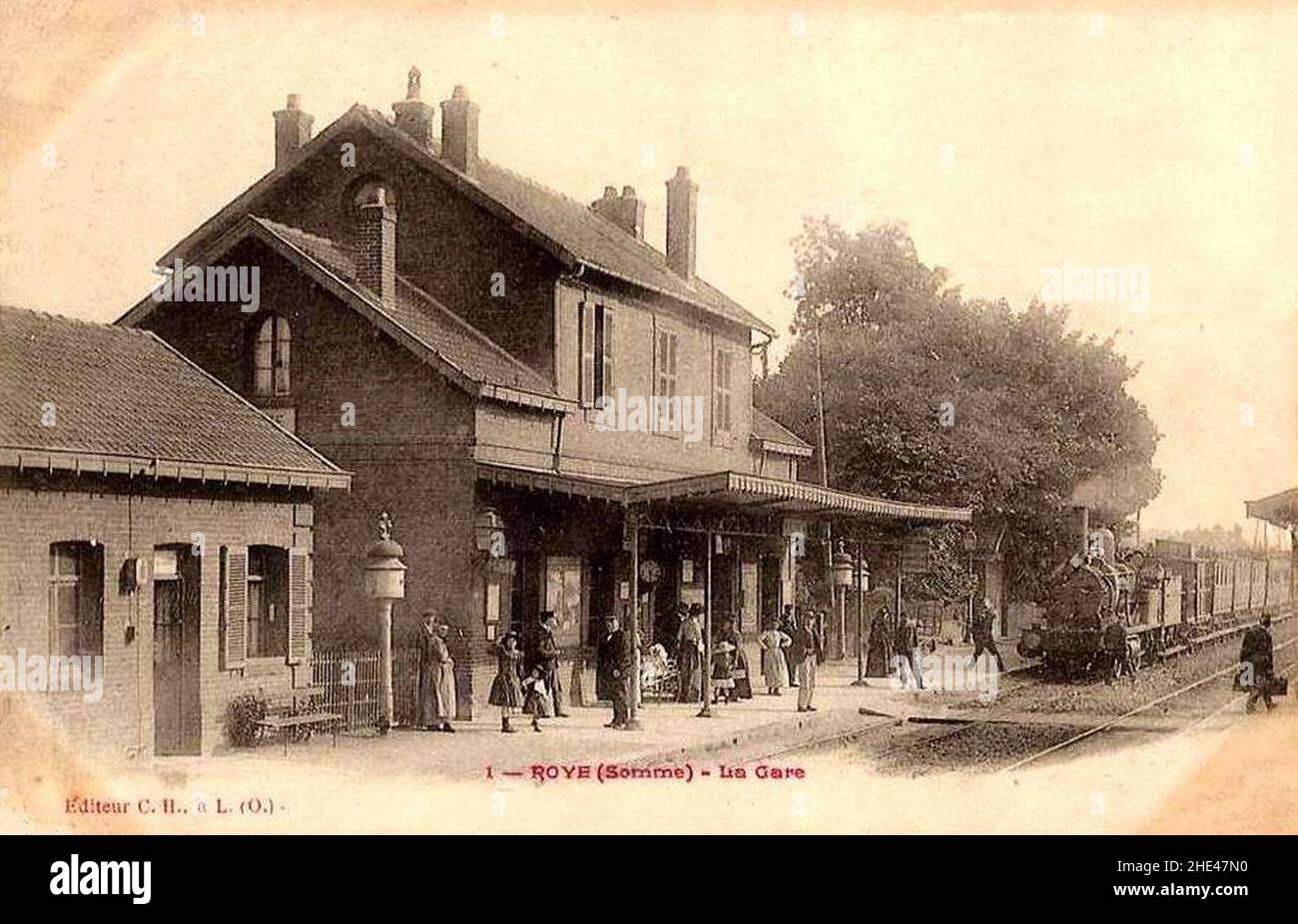 Roye (80), l'ancienne gare Stock Photo - Alamy