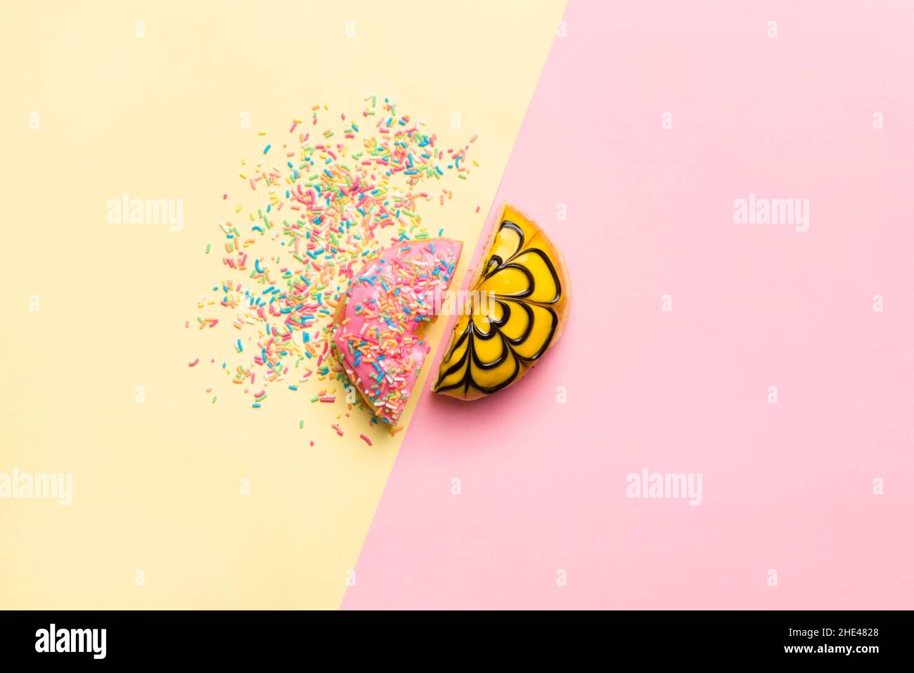 Cut in two parts hi-res stock photography and images - Alamy