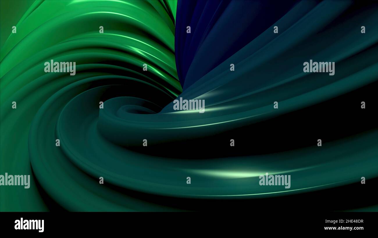 Animation of multi-colored swirling lines. 3D minimal abstract shapes ...