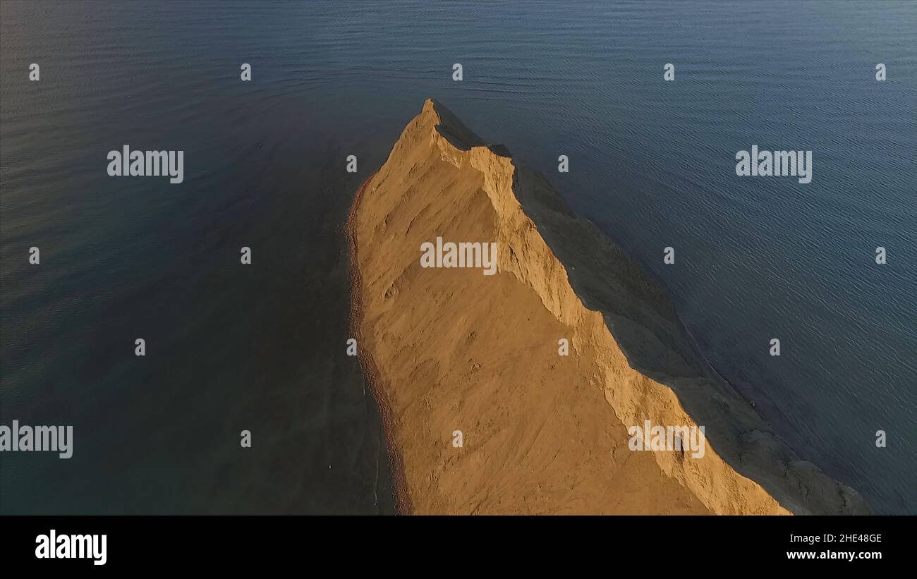 Aerial view of beautiful seascape in Malaysia. Aerial view on rocky or ...