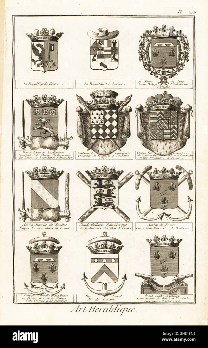 Heraldry coat arms france coat hi-res stock photography and images - Alamy