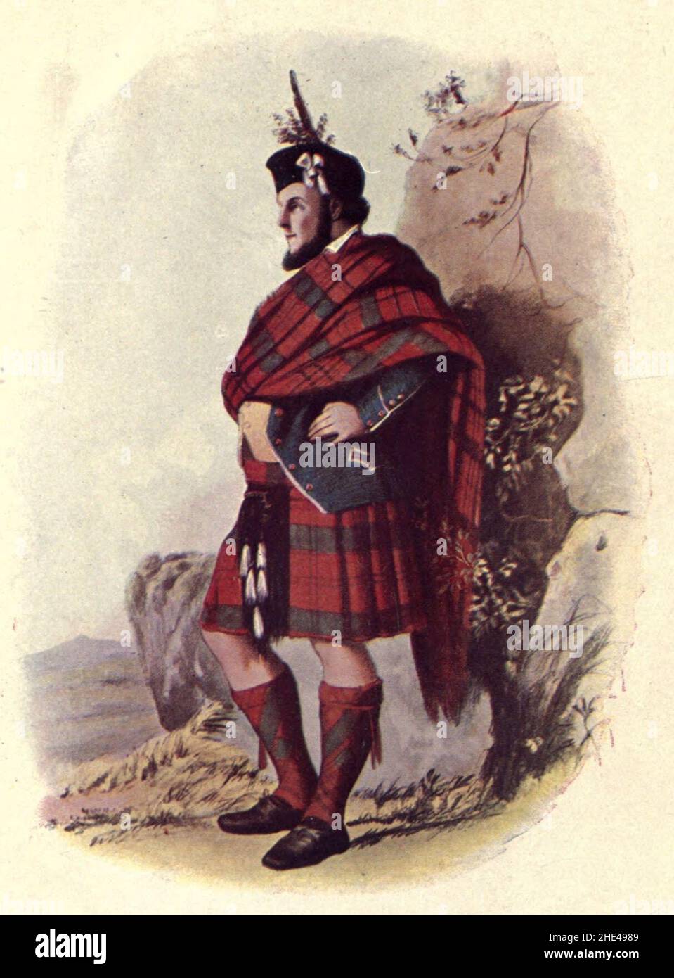 RR McIan - ''Mac Donald of Keppoch'' - (Eyre-Todd Stock Photo - Alamy