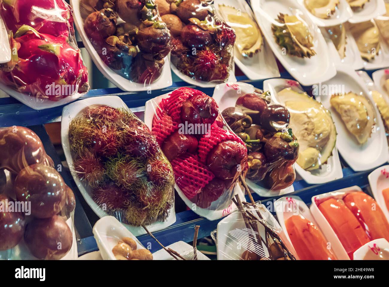 Street fruit market Stock Photo - Alamy