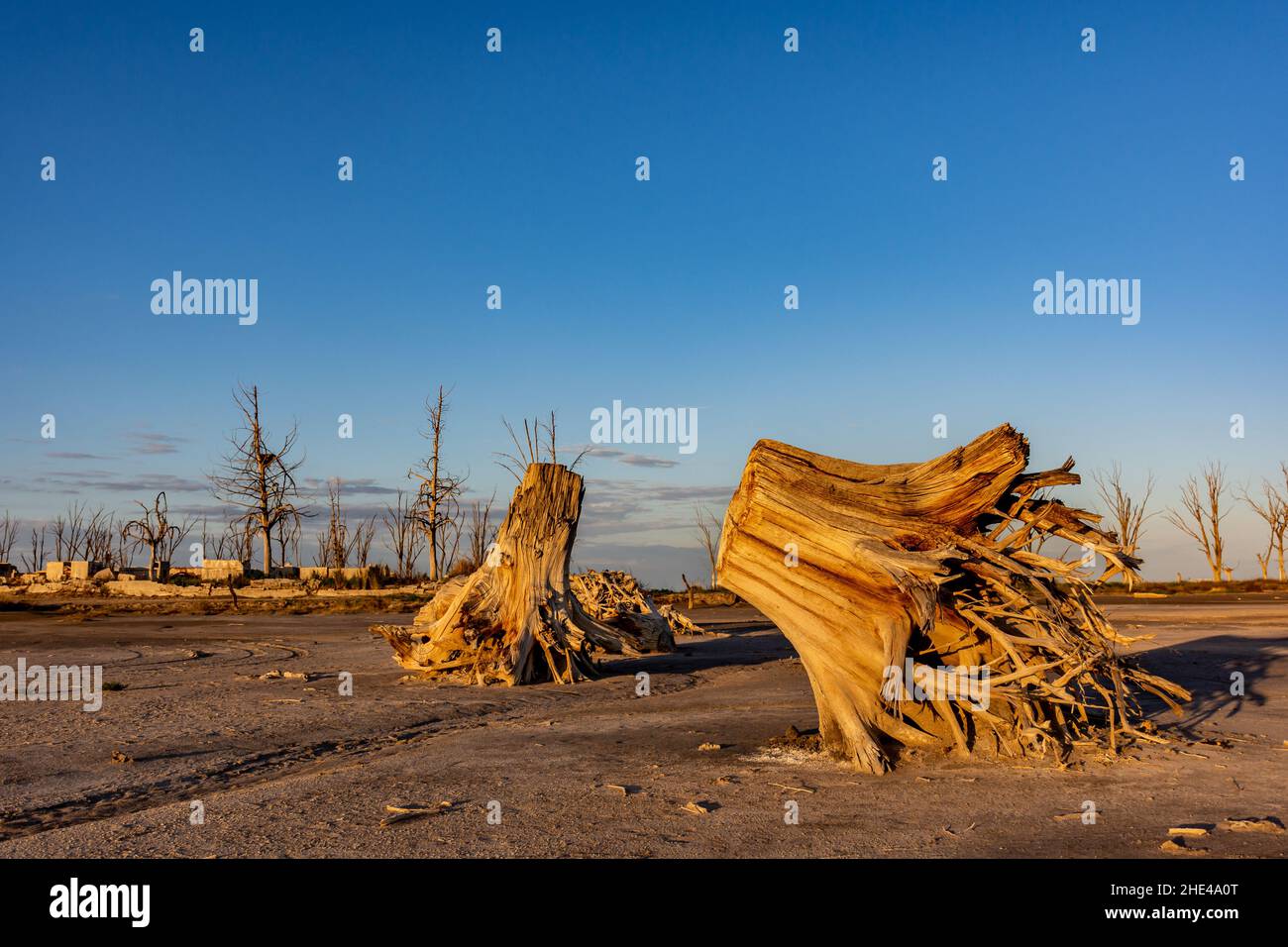 Epecuen in Buenos Aires, Argentina after the disastrous flood Stock ...