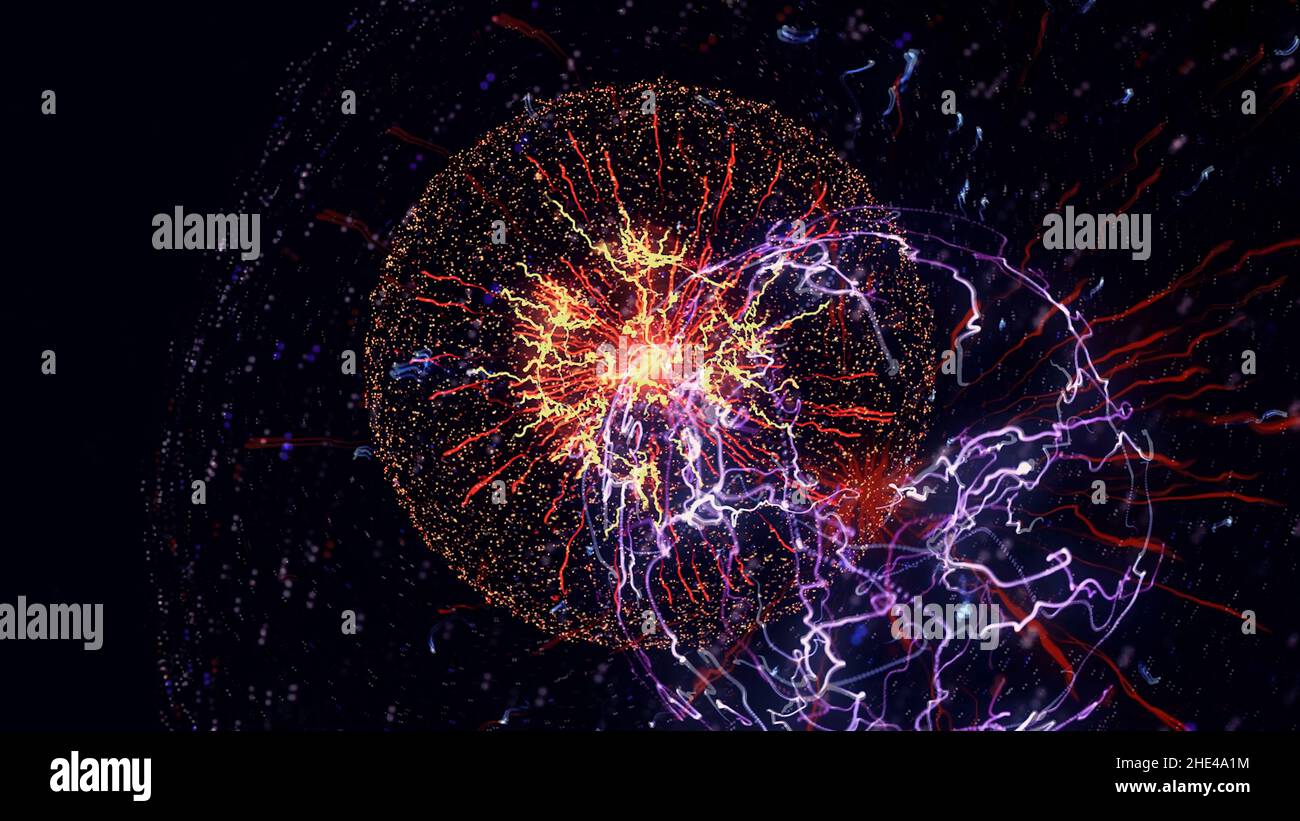 The magical energy of the galaxy, science fiction abstraction ...