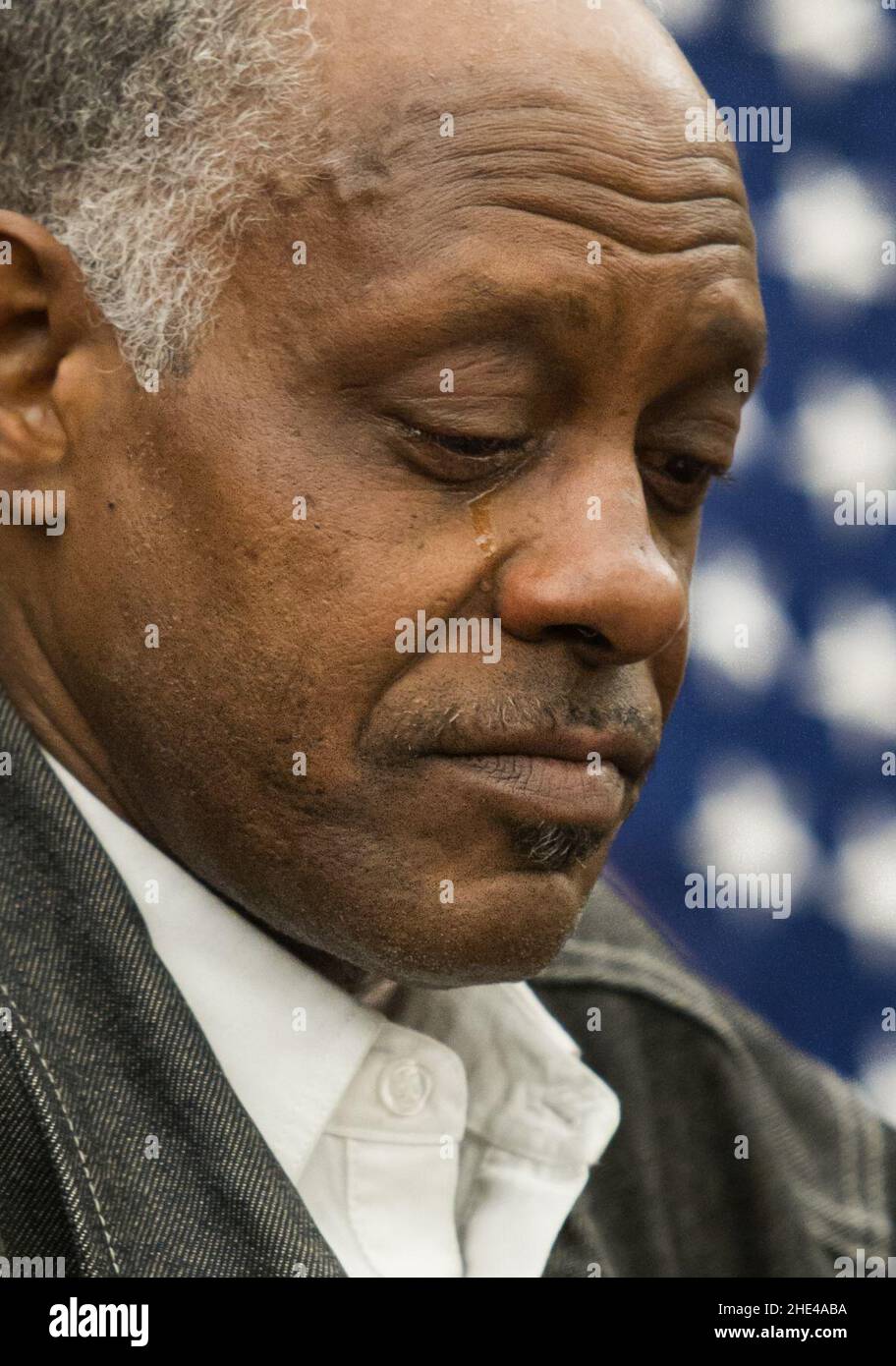 Ruben Jones speaks about minimum wage in the US, 2014 (2 Stock Photo ...