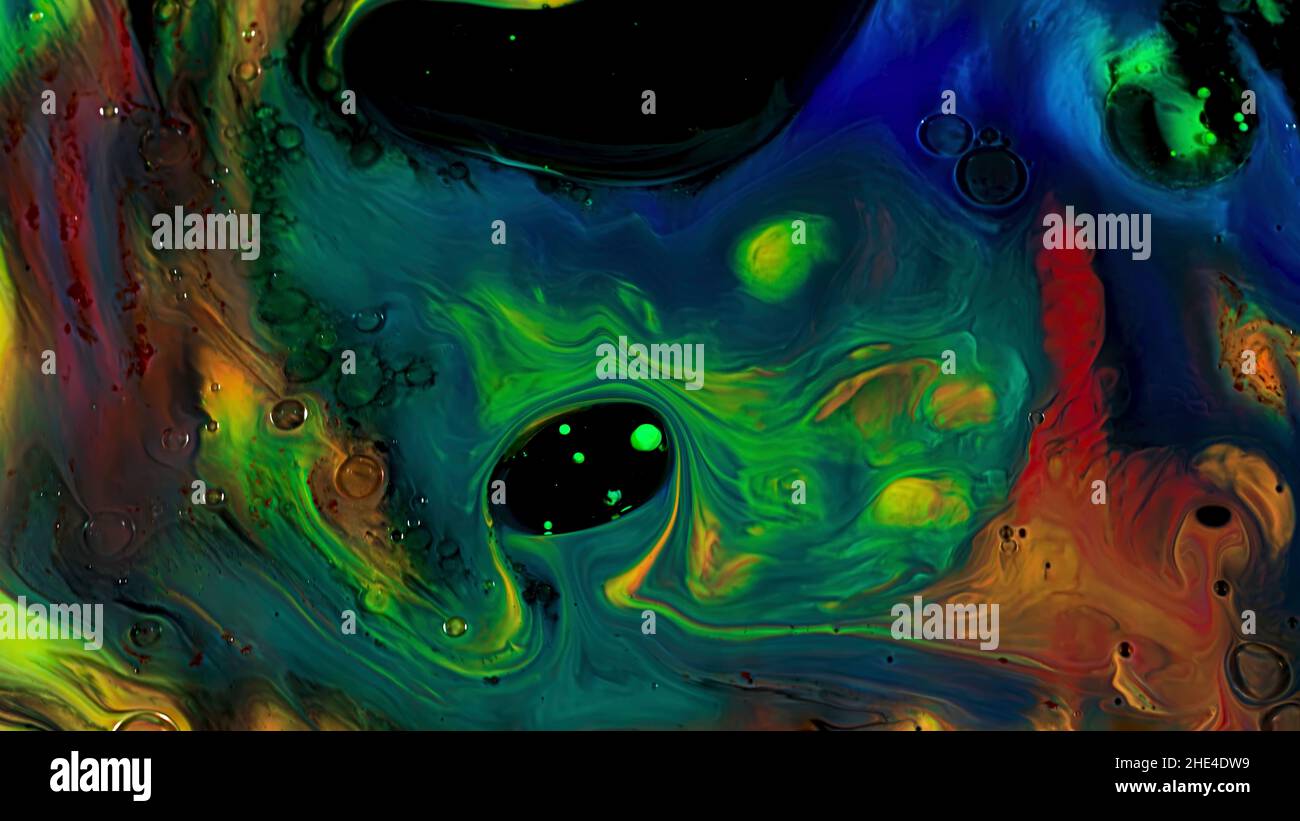 Close up of colorful gradient background of oil paint surface, art ...
