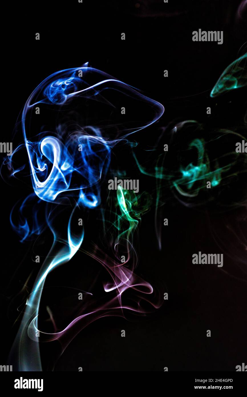 An artistic colored smoke illustration Stock Photo - Alamy