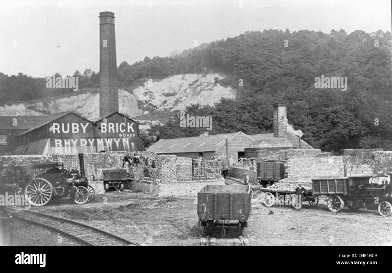 Ruby Brick & Tile Works, Rhydymwyn Stock Photo - Alamy
