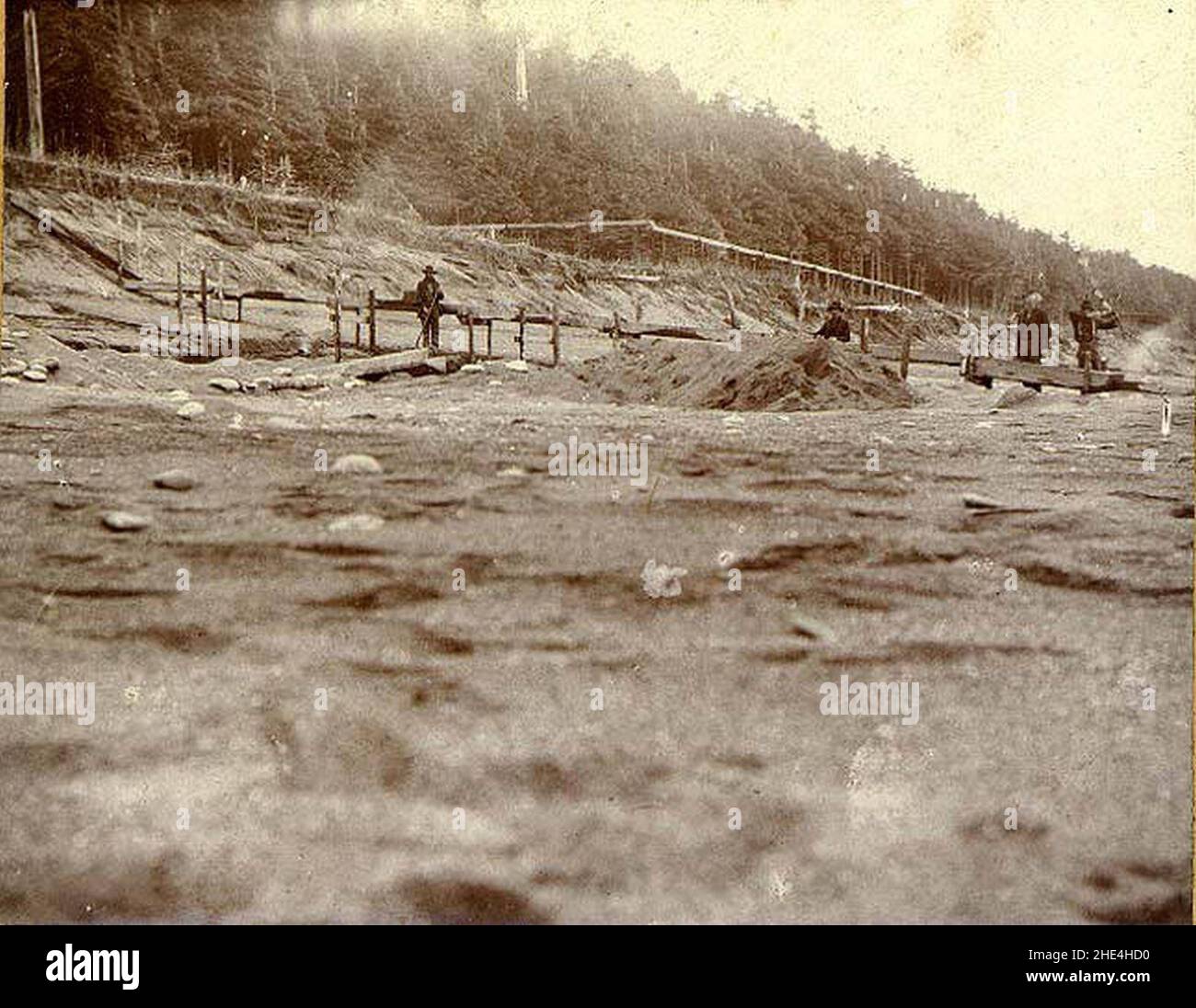 Ruby Sand gold mine near Lituya Bay, Alaska, ca 1896 Stock Photo - Alamy