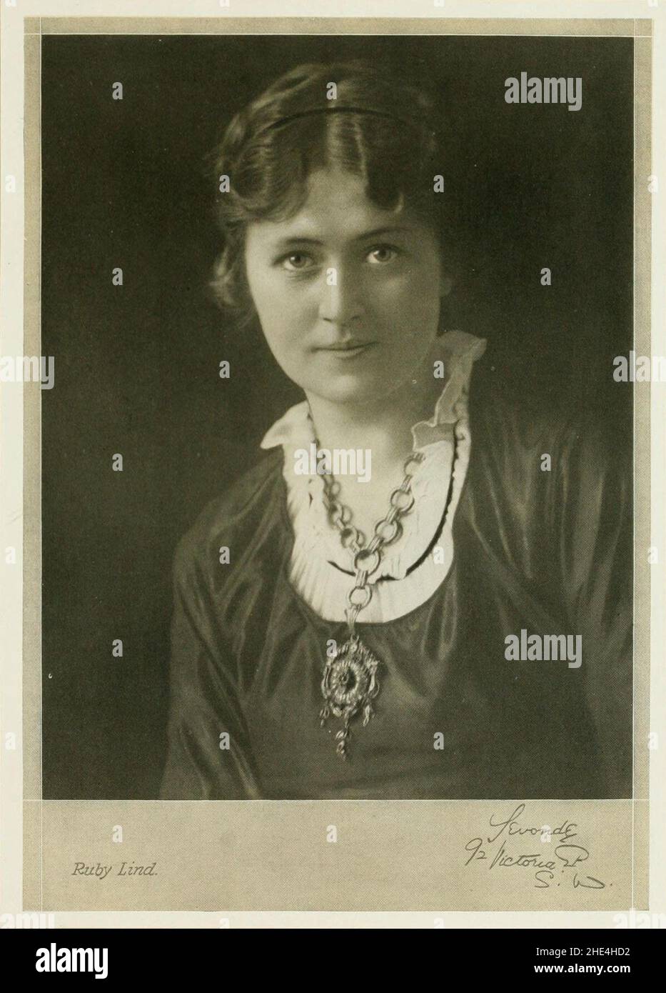 Ruby Lindsay portrait photograph Stock Photo - Alamy