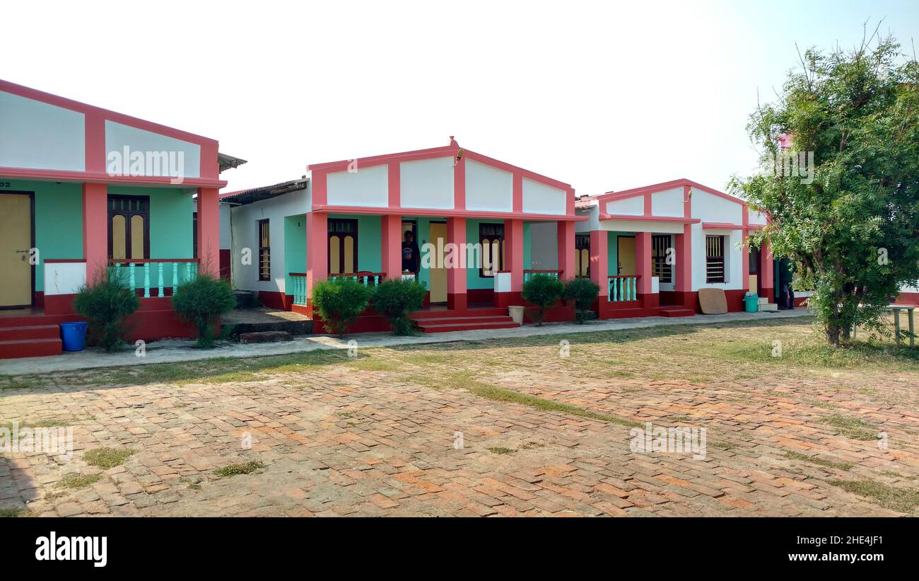 Facade of a rural hotel in West Bengal, Kolkata, India Stock Photo - Alamy