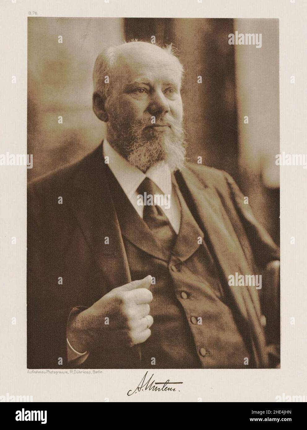 Rudolf Dührkoop - Adolf Martens (1907 Stock Photo - Alamy