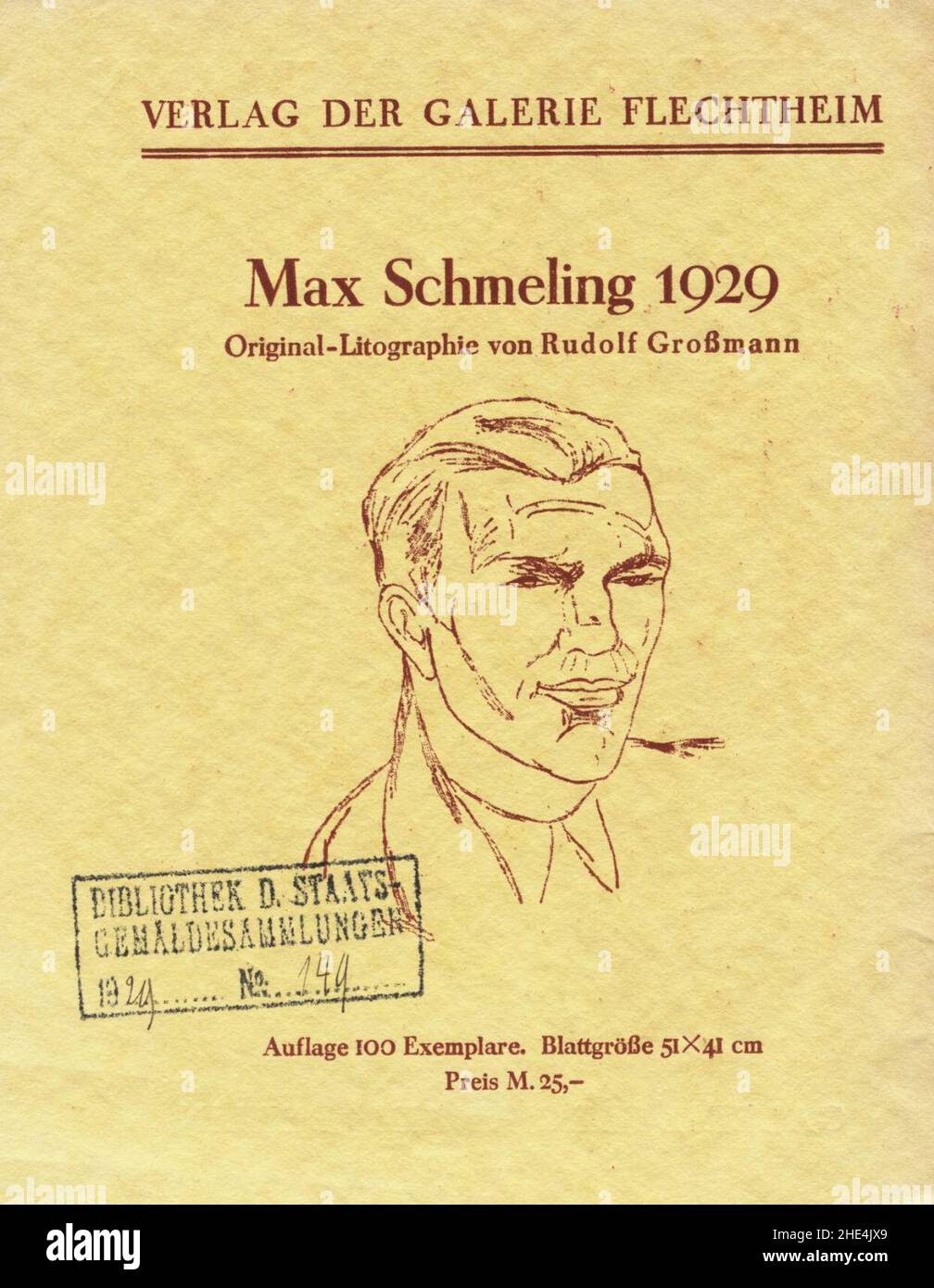 Rudolf Großmann - Max Schmeling, 1929 Stock Photo - Alamy
