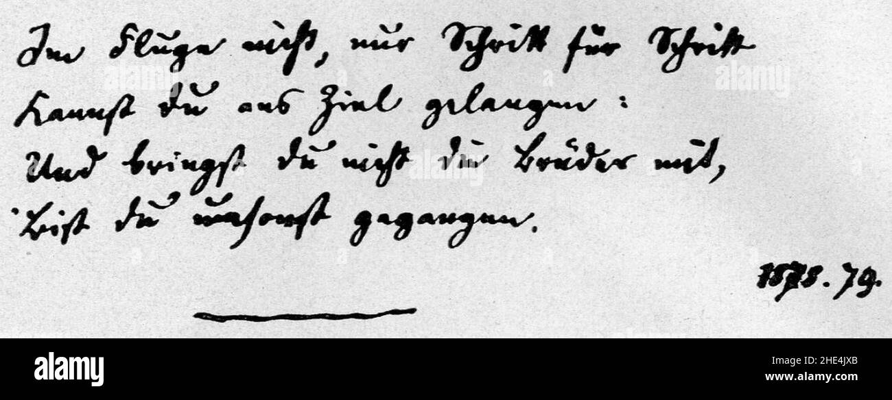 Rudolf Hildebrand autograph Stock Photo - Alamy