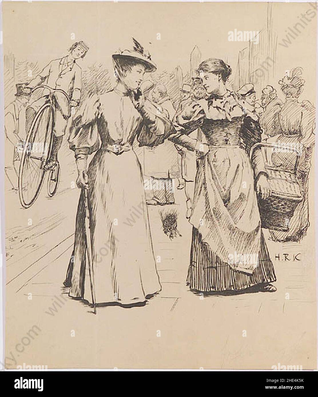 Rudolf Kaeser-Rueff - La Belle Epoque Scene Stock Photo - Alamy