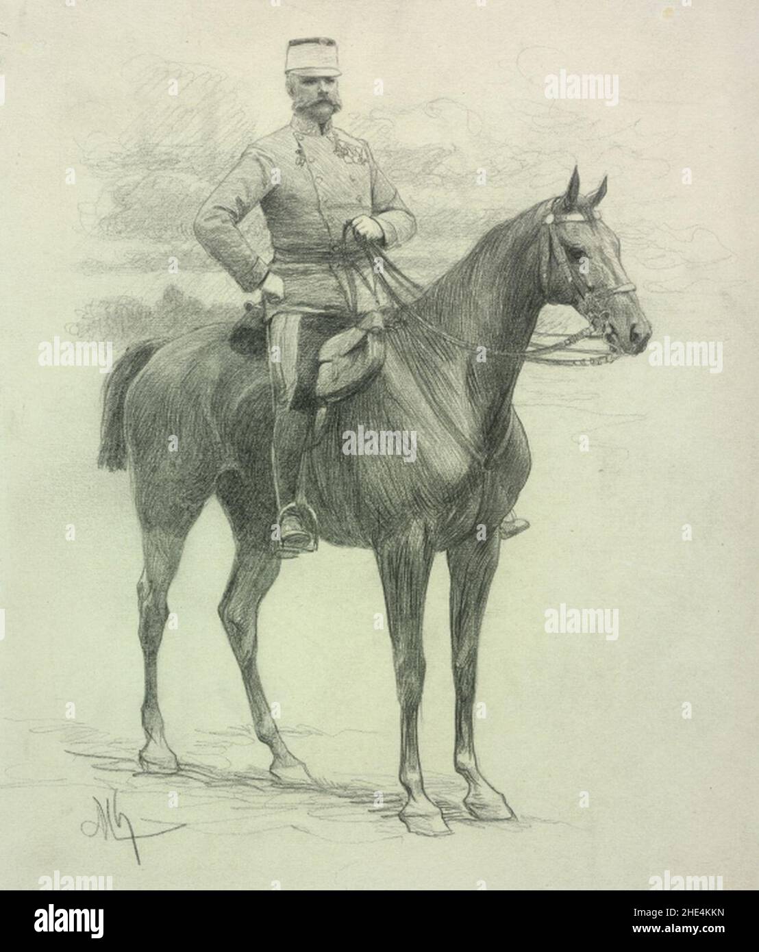 Rudolf Prinz Lobkowitz (1840–1908) bild02 crop Stock Photo - Alamy