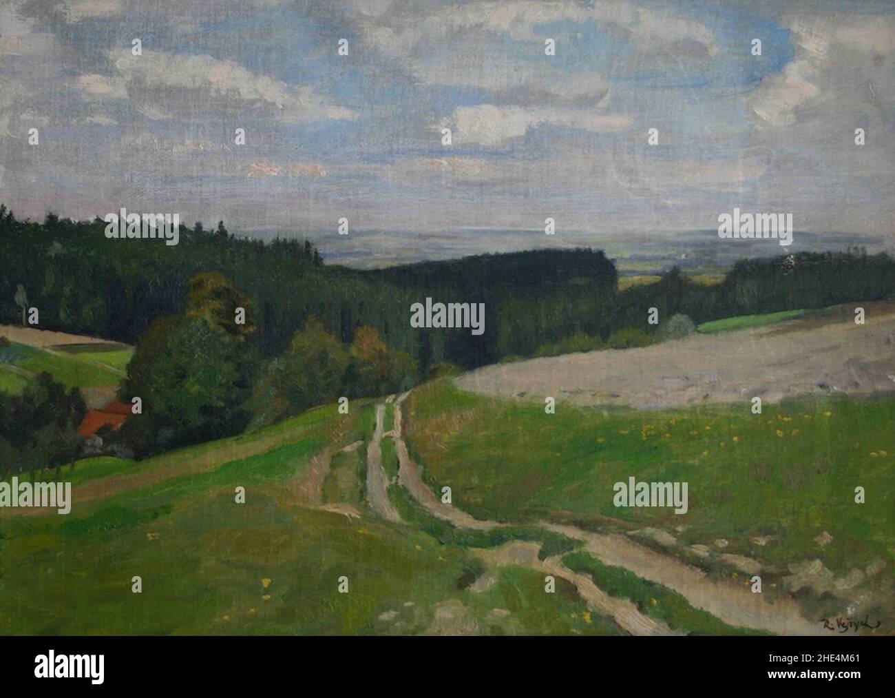Rudolf Vejrych - Dolík v Kozlově (kol. 1924 Stock Photo - Alamy
