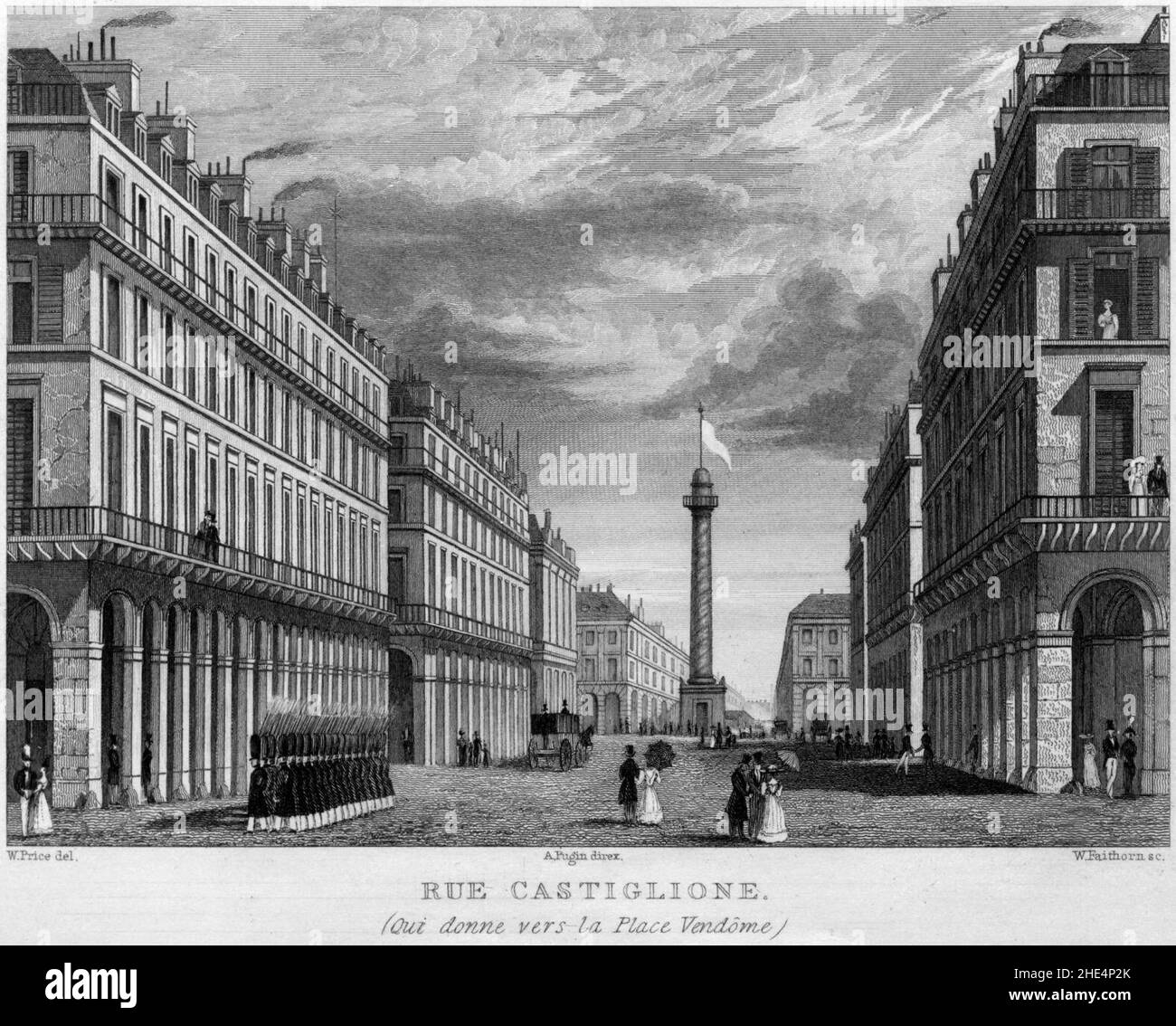 Rue castiglione Black and White Stock Photos & Images - Alamy