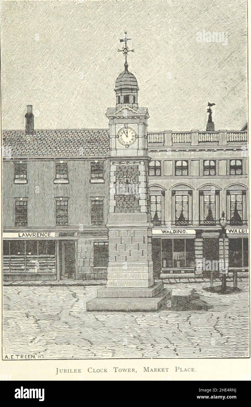 Rugby Clock Tower drawing Stock Photo - Alamy