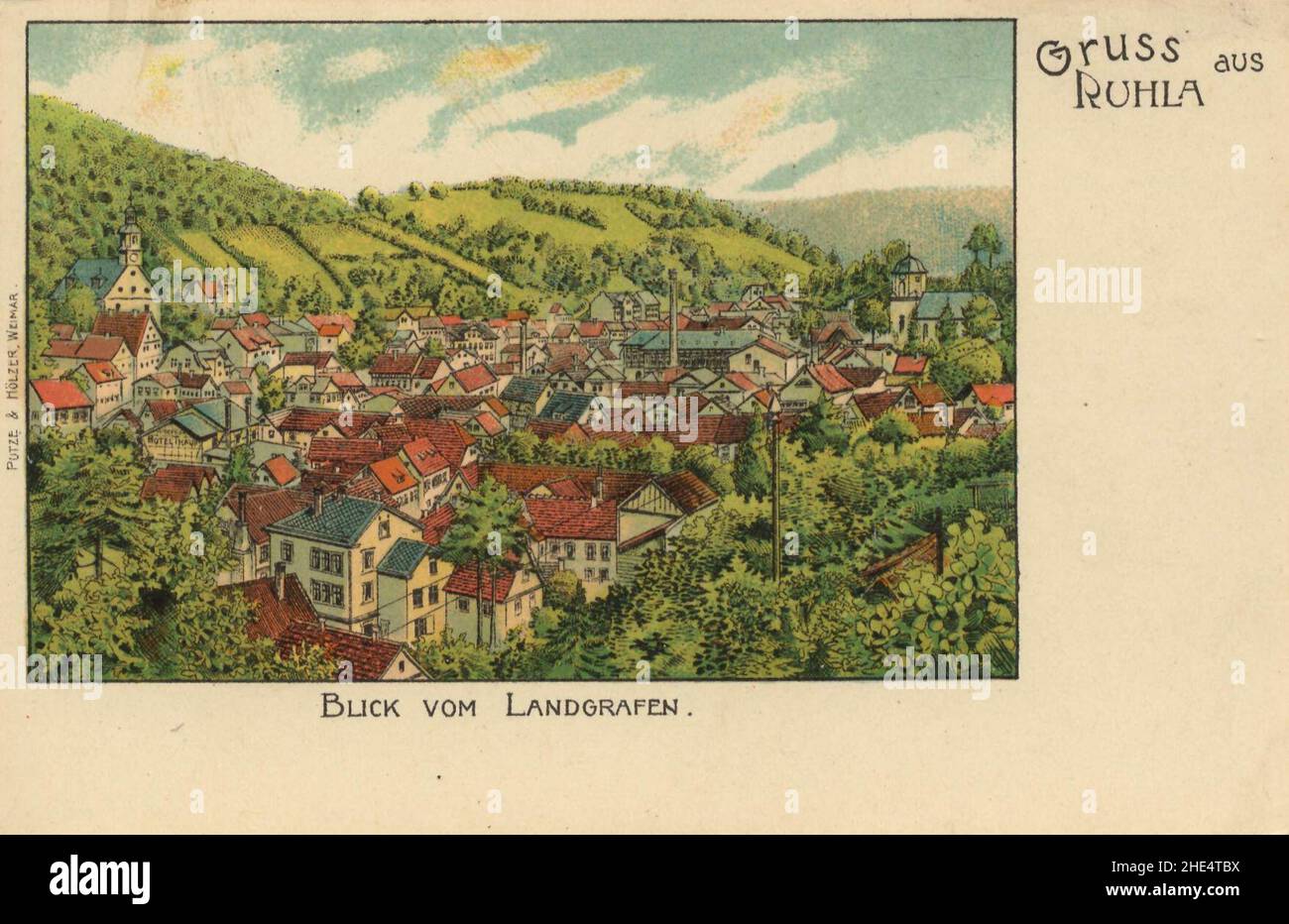 Ruhla, Thüringen - Blick vom Landgrafen Stock Photo - Alamy