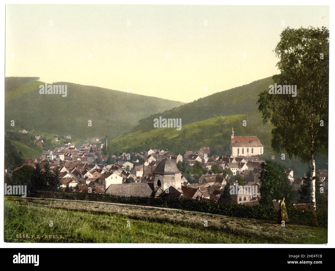 Ruhla from the Gottesgabe, Thuringia, Germany Stock Photo - Alamy