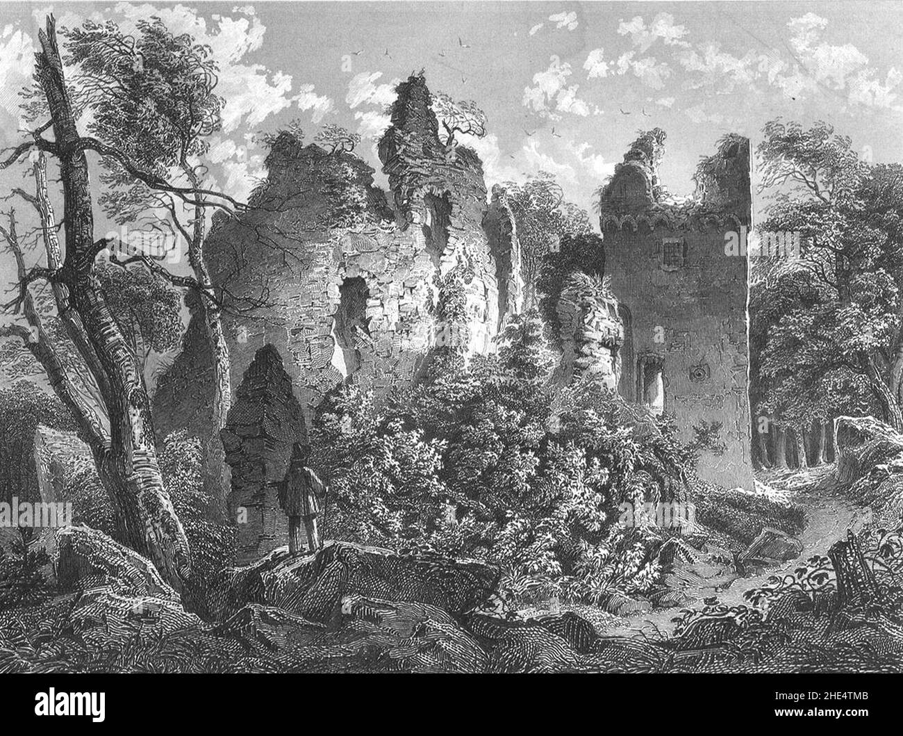 Ruine Rodenstein 1849 Stock Photo - Alamy