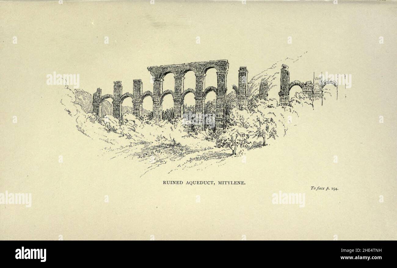 Ruined Aqueduct, Mitylene, by Mary Adelaide Walker Stock Photo - Alamy