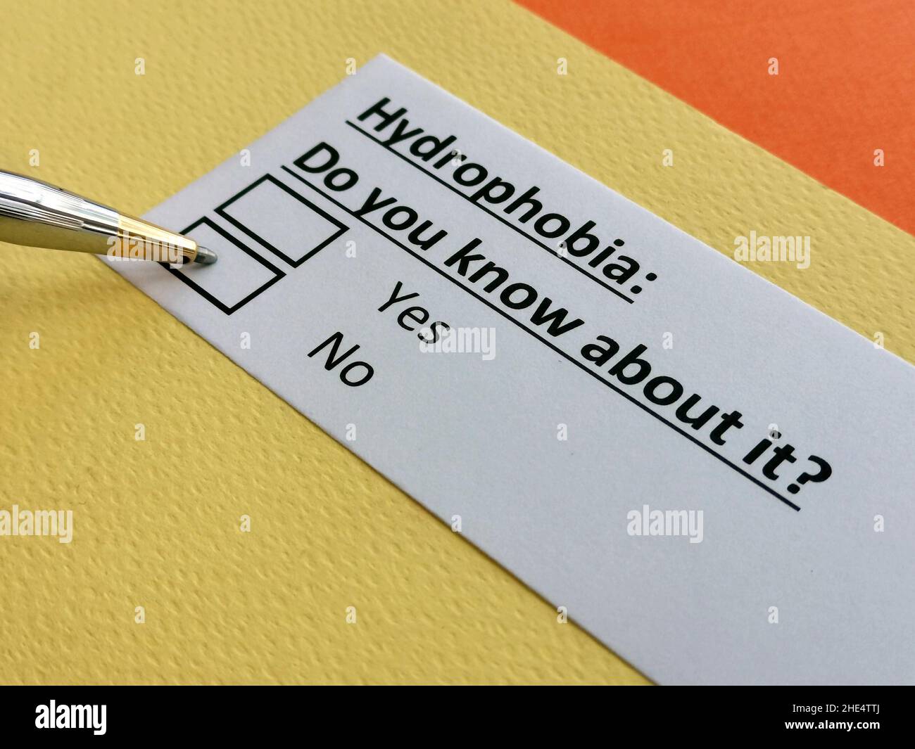 Hydrophobia hi-res stock photography and images - Alamy