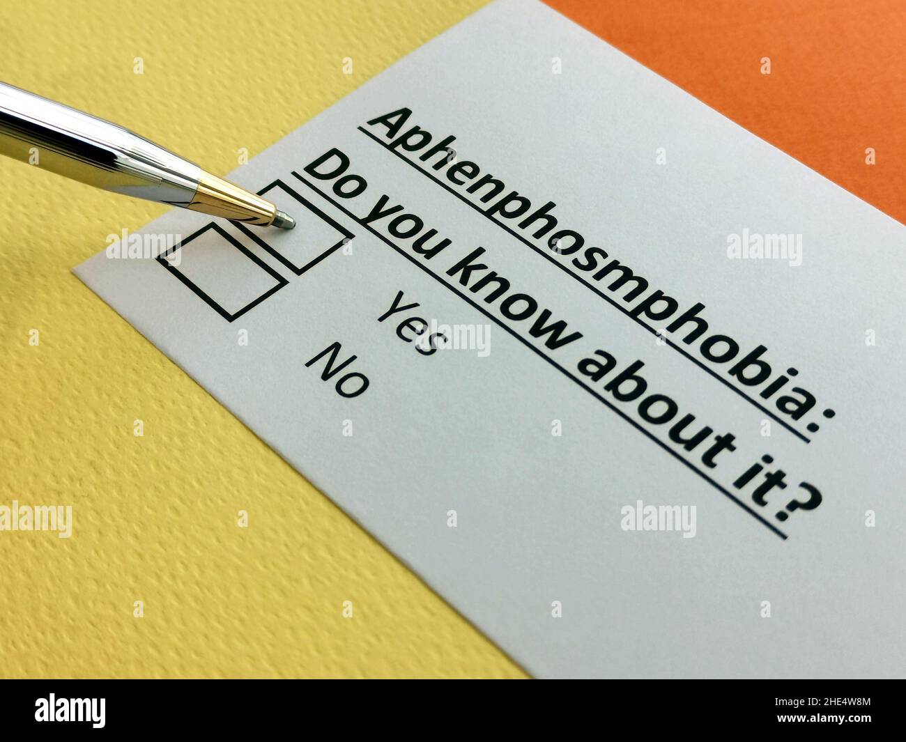 Aphenphosmphobia hi-res stock photography and images - Alamy