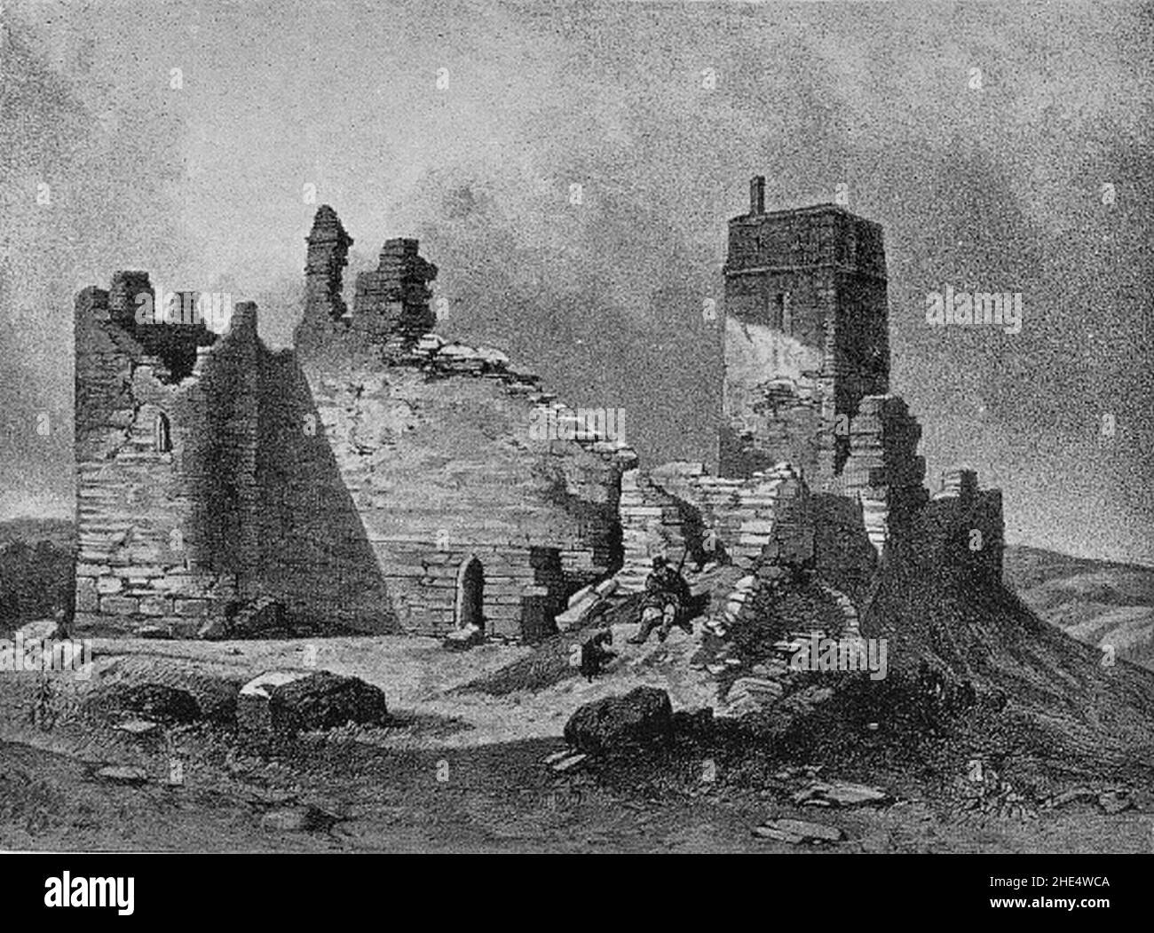 Ruines Trémazan 1901 Stock Photo - Alamy