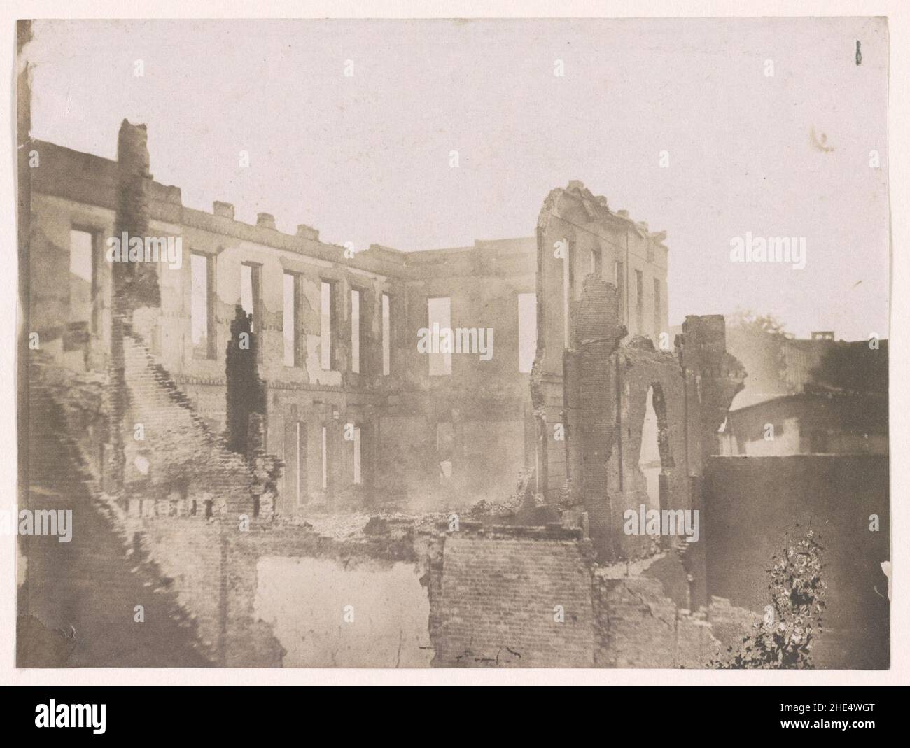 Ruins of a building identified as the Chinese museum Stock Photo - Alamy