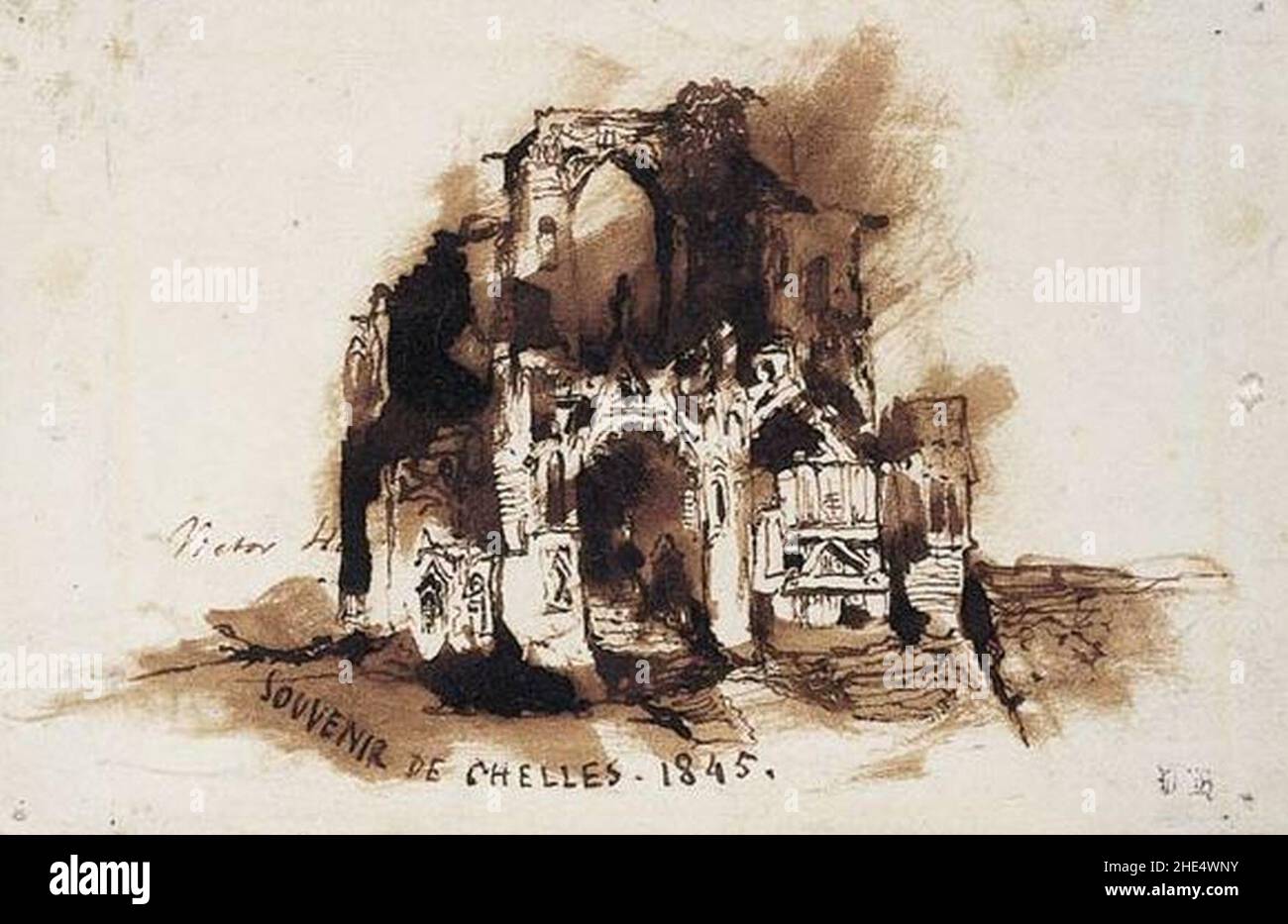 Ruins of Chelles abbey Stock Photo - Alamy