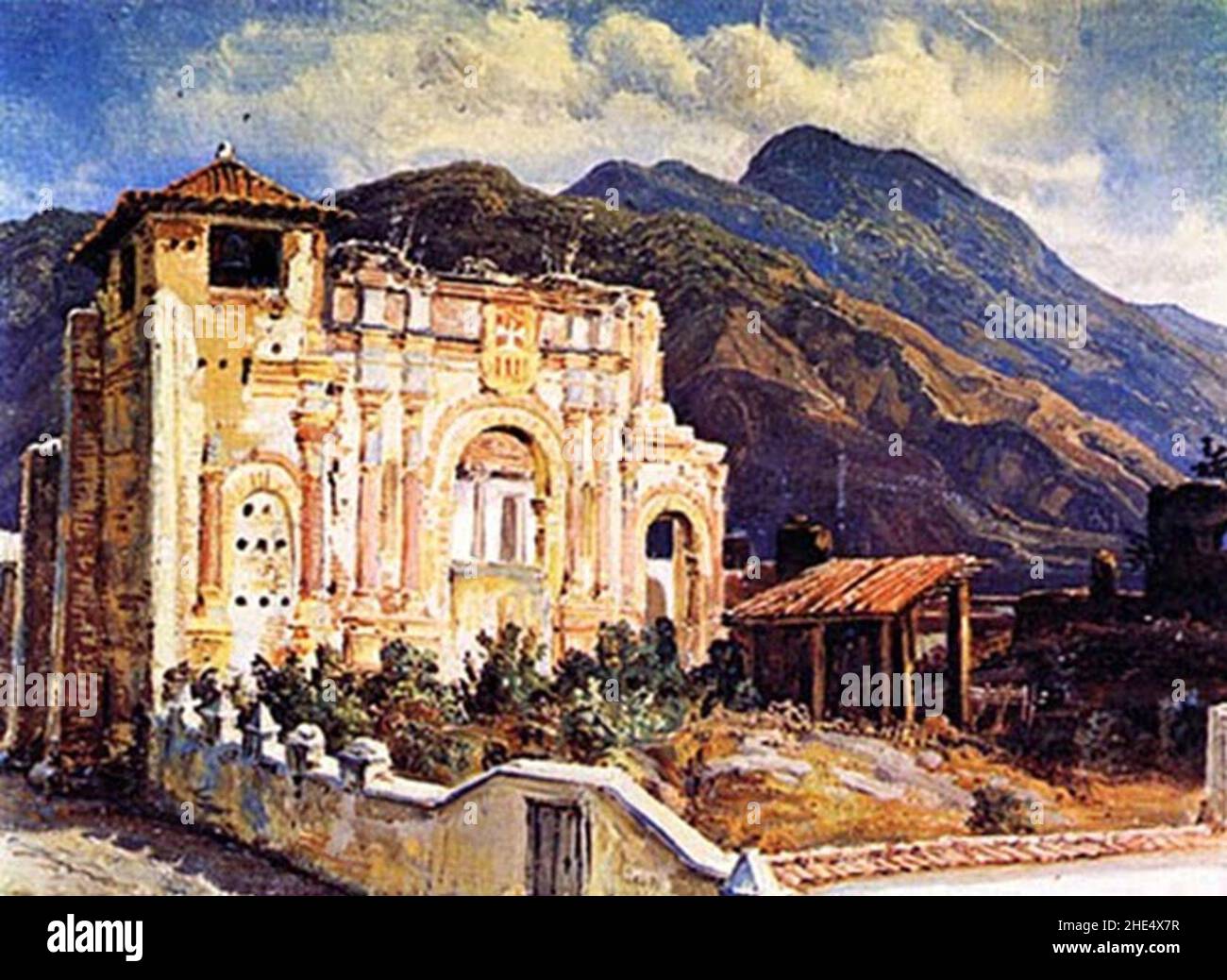 Ruins of the Convent of la Merced in Caracas. 1845. Ferdinand ...
