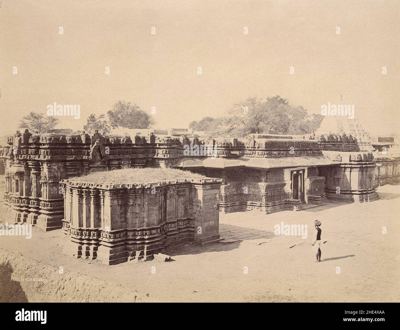 Ruins of the Trikuteshvara and Sarasvati Hindu Temples, Gadag Stock ...