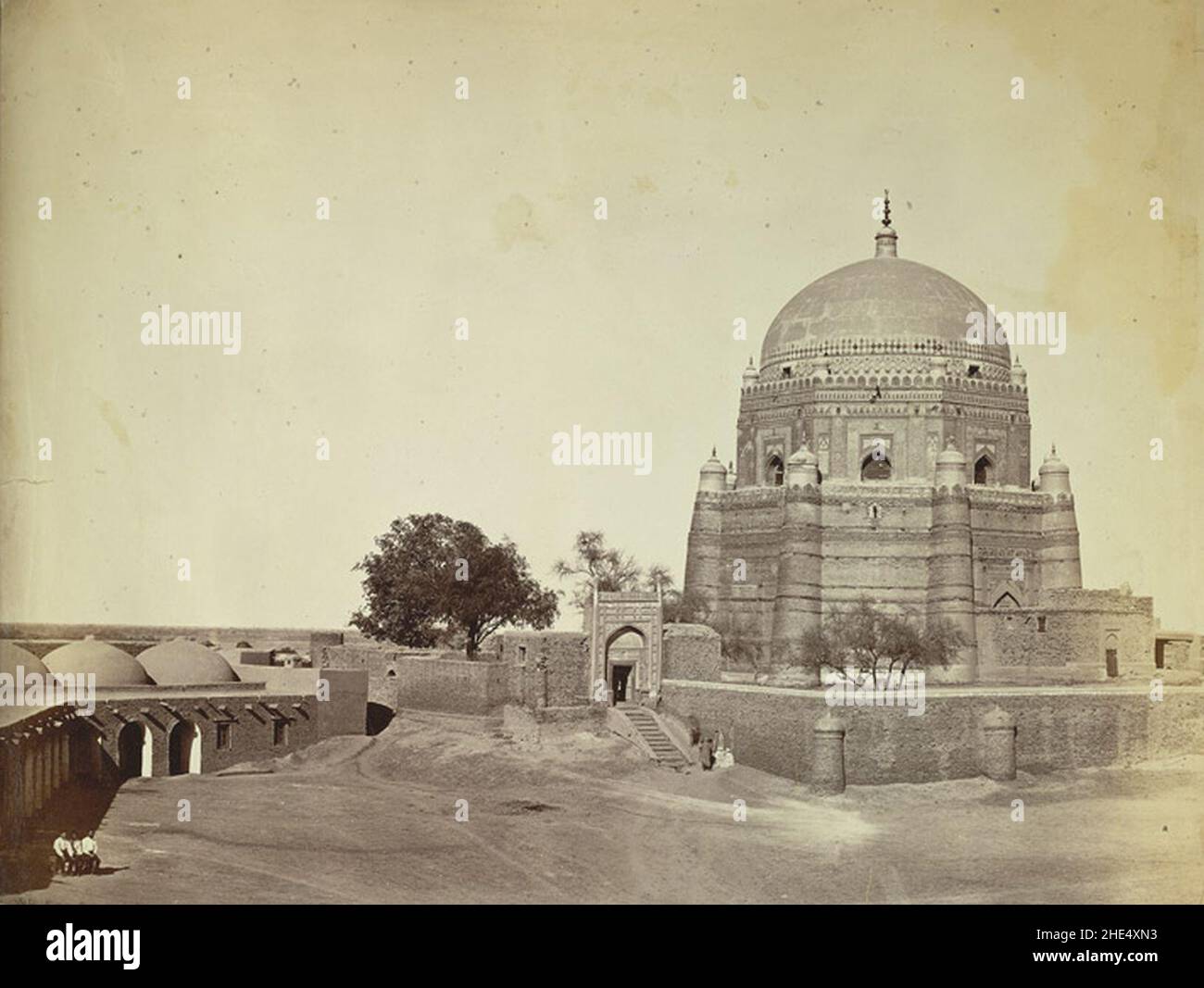 Rukn-e-Alam Tomb Multan 1865 Stock Photo - Alamy