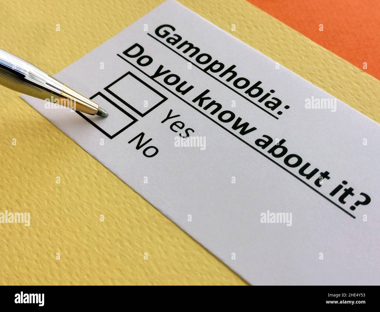 Gamophobia hi-res stock photography and images - Alamy
