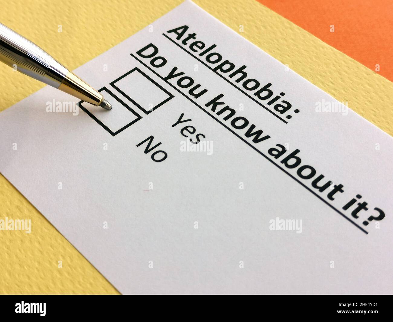 Atelophobia hi-res stock photography and images - Alamy