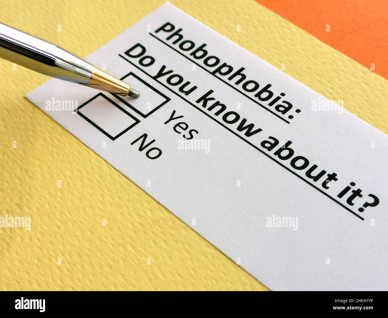 Phobophobia hi-res stock photography and images - Alamy